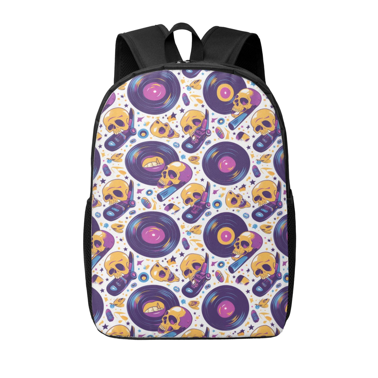 Tarvel Laptop Backpack for Women Men record rock Skull star 17 Inch ...