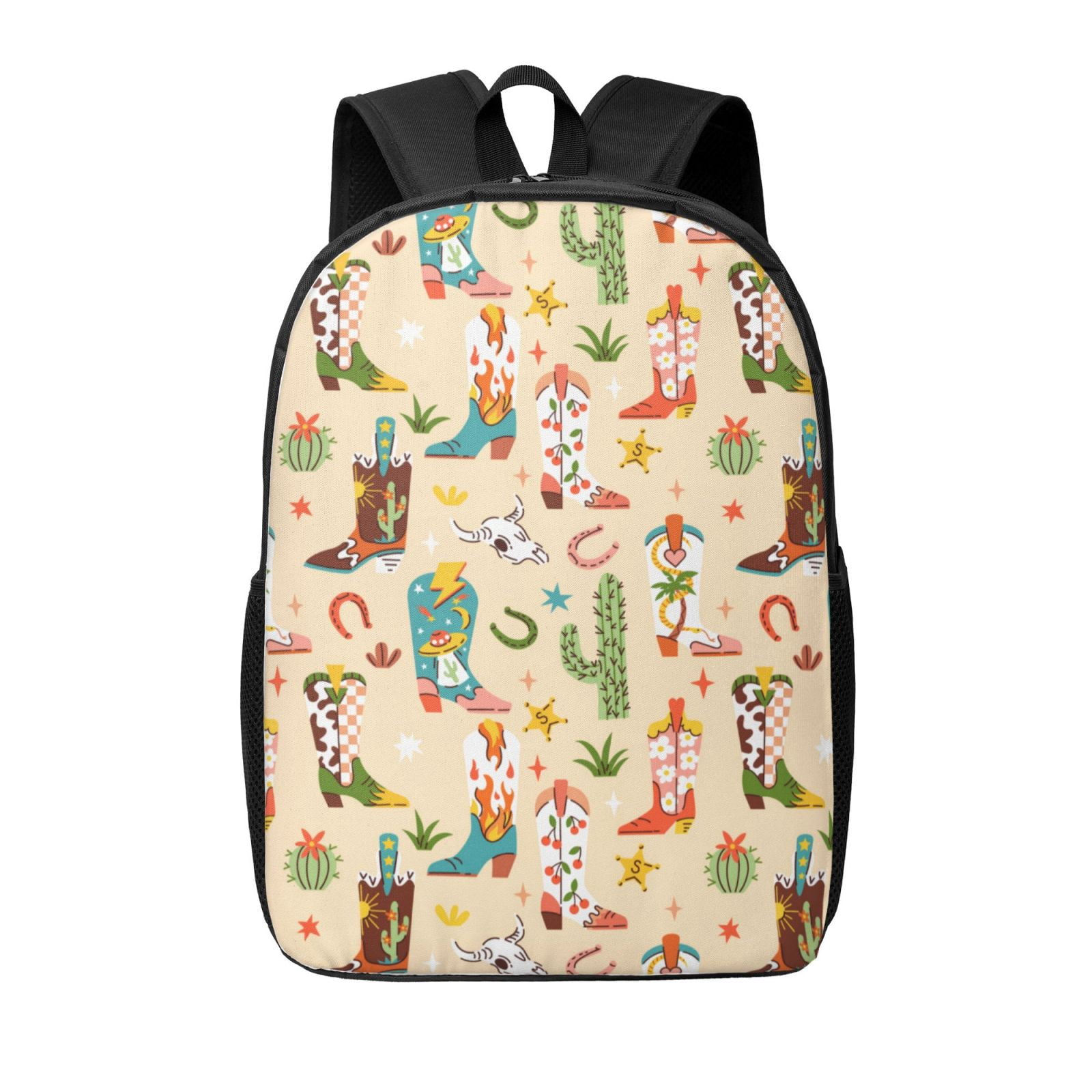 Tarvel Laptop Backpack for Women Men western style trendy cowboy boots ...