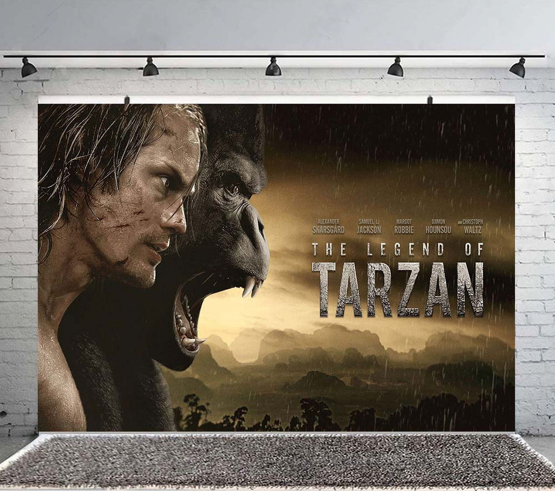 Tarzan Backdrop Banner Party Supplies Poster Movie Theme Background for ...