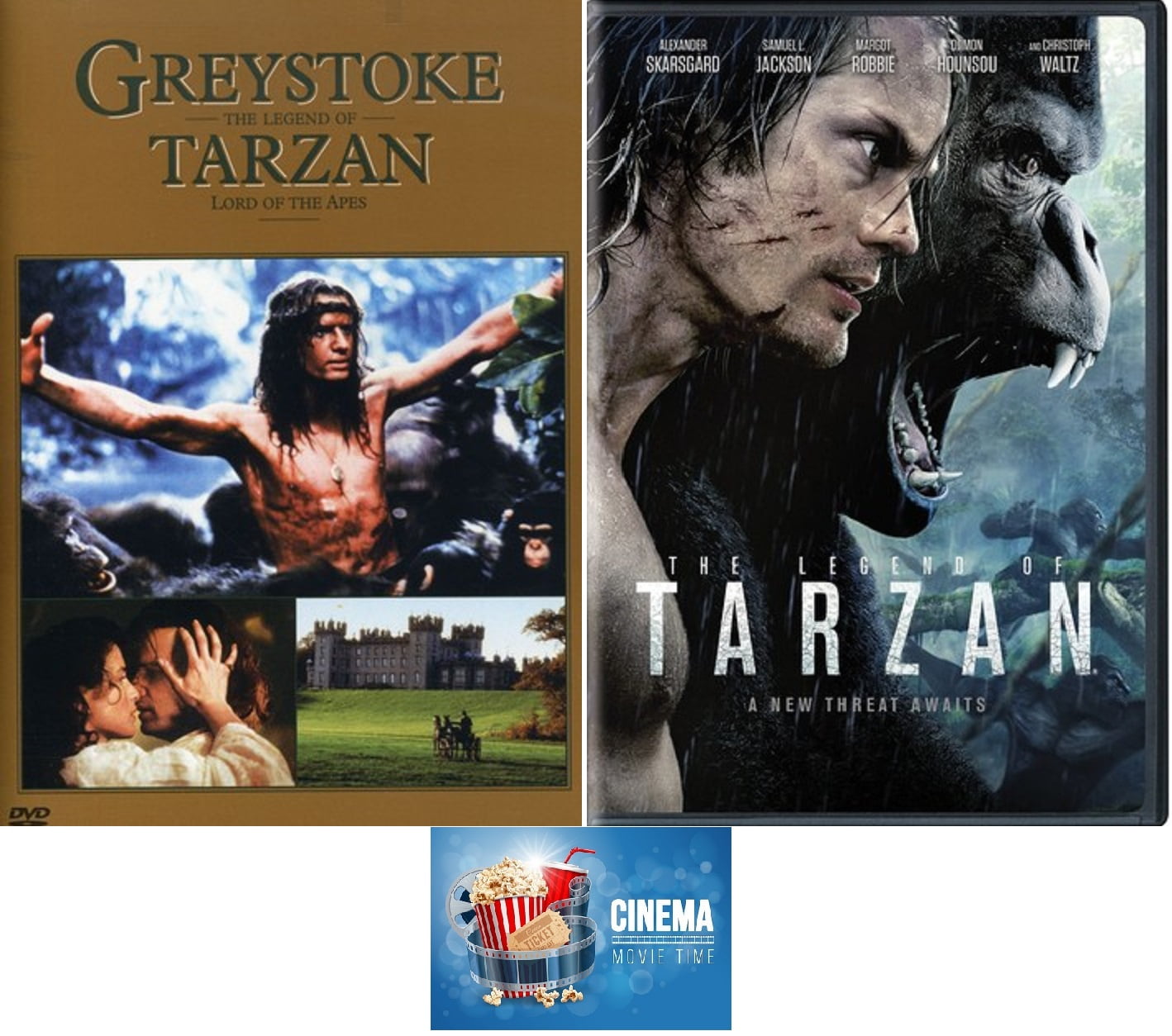 Tarzan DVD Double Feature Greystoke & The Legend Of Tarzan Includes ...