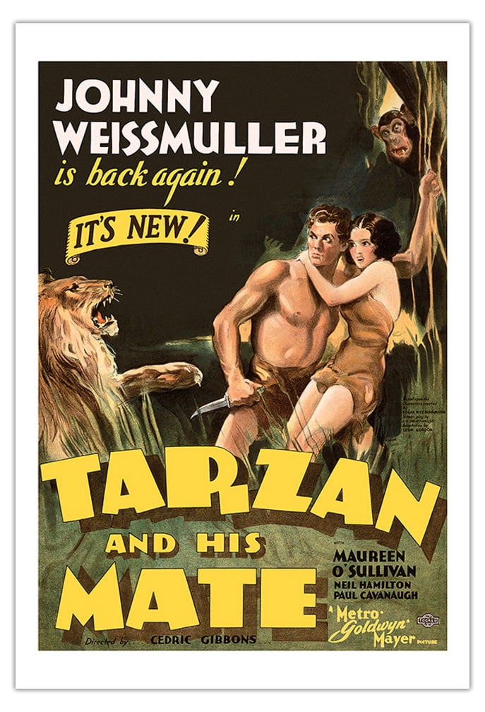 Tarzan and His Mate - Starring Johnny Weissmuller Maureen O’Sullivan ...