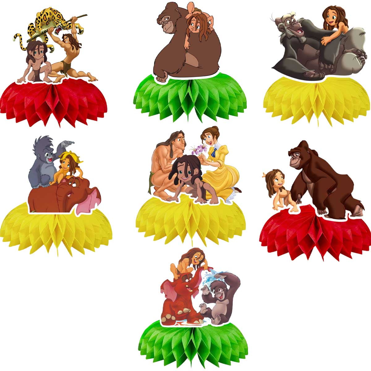 Tarzan Honeycomb Centerpieces Table Toppers Decorations for Birthday ...