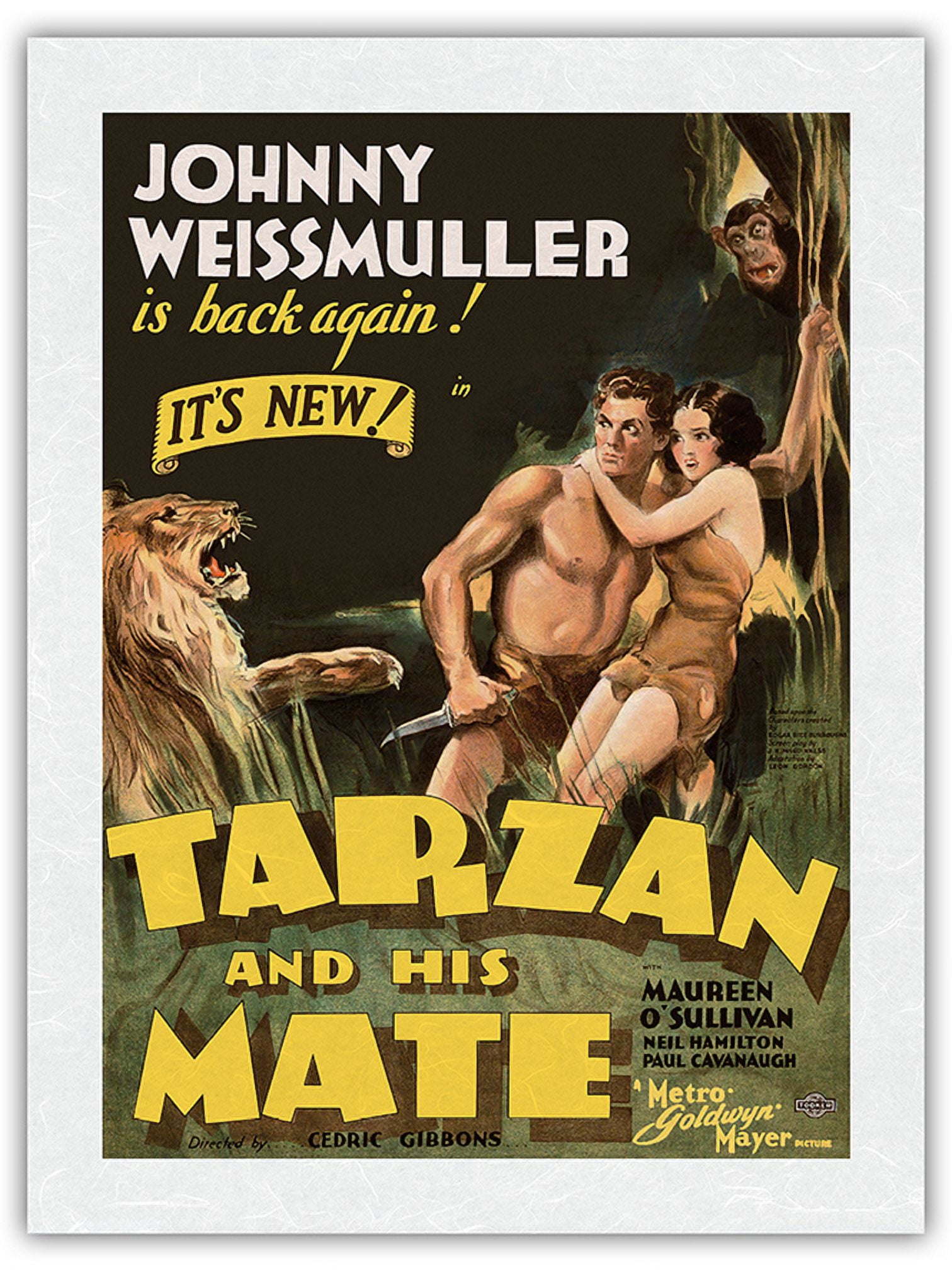 Tarzan and His Mate - Starring Johnny Weissmuller Maureen O’Sullivan ...