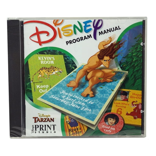 Tarzan Print Studio CDRom - Explore the jungle with hundreds of ...
