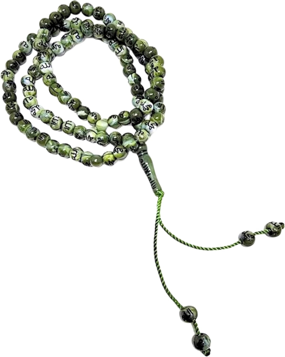 Tasbih Prayer Beads - 99 Worry Beads Misbaha with Allah & Muhammad ...