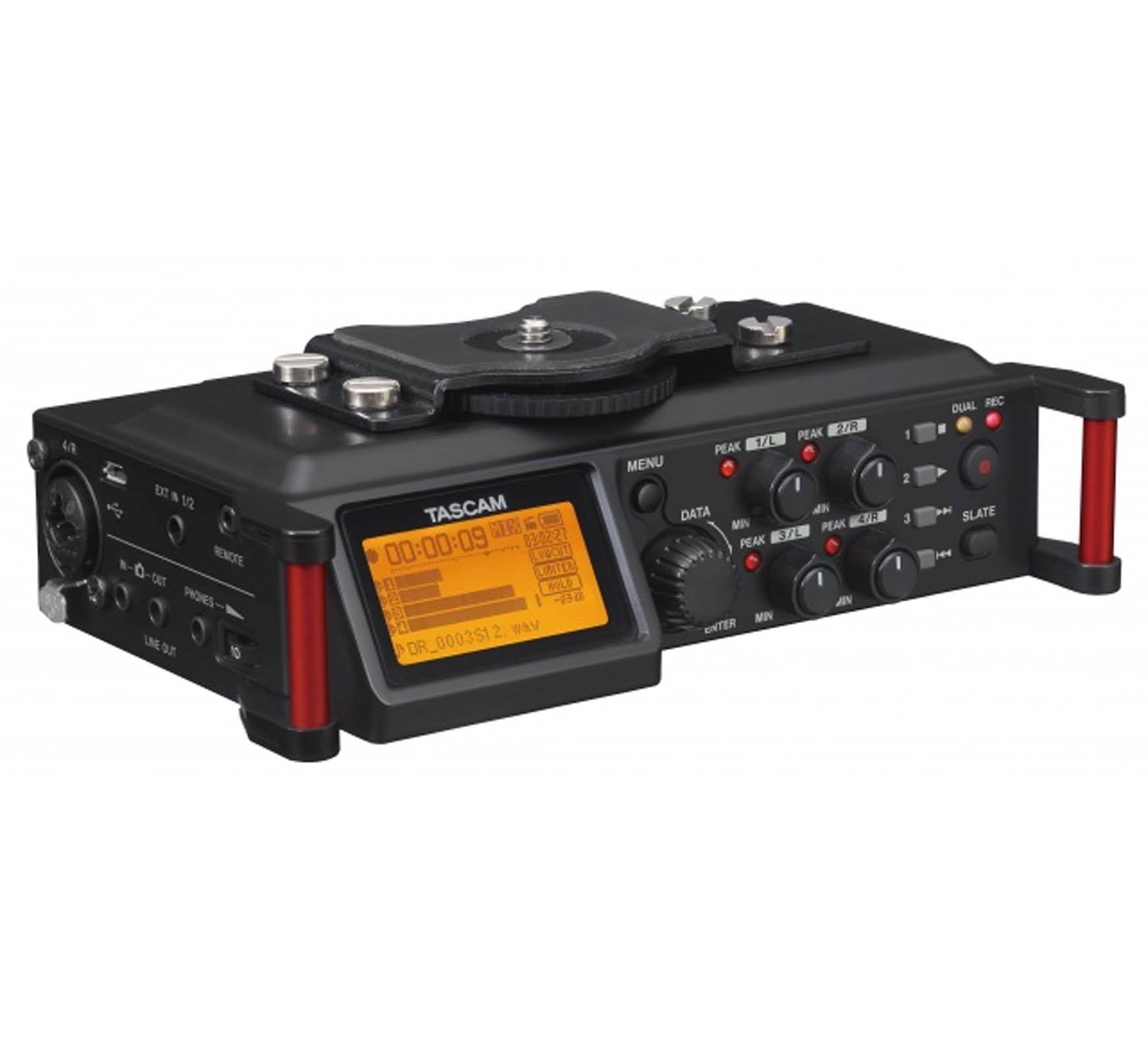 Tascam 4-Channel Linear PCM Audio Portable DSLR Film Recorder/Mixer ...