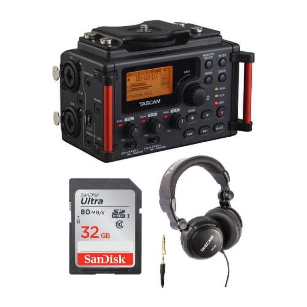 Tascam DR-60DmkII 4-Channel Portable Recorder with Headphone and 32GB ...