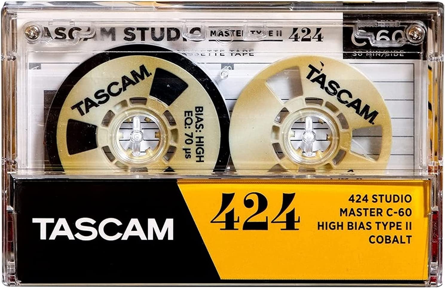 Tascam - Master 424 - High Bias Type II Cobalt Studio Cassette Tape ...