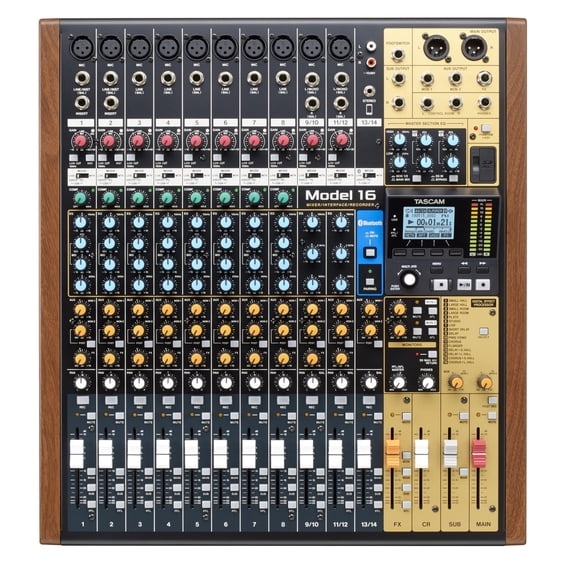 Tascam Model 16 Small Format Mixer: USB Audio Interface, Digital Sound ...