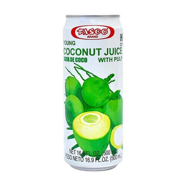 Tasco Young nut Juice 70% With Pulp 16.9 Fl Oz (Pack of 24 cans) Made ...