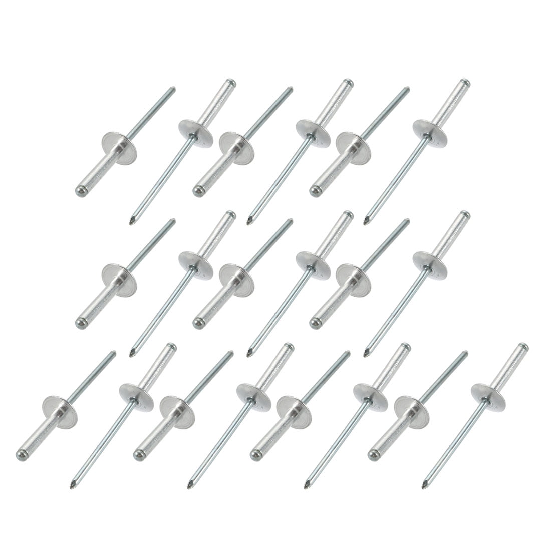 Tasharina 20Pcs 3.2mm x 16mm Aluminum Open End Large Flange Blind ...