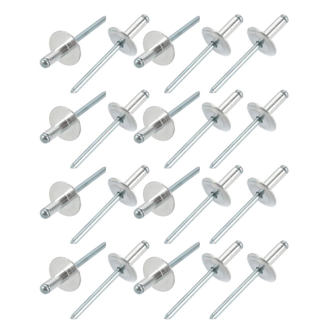 Tasharina 20Pcs 5mm x 13mm Aluminum Open End Large Flange Blind Rivets ...