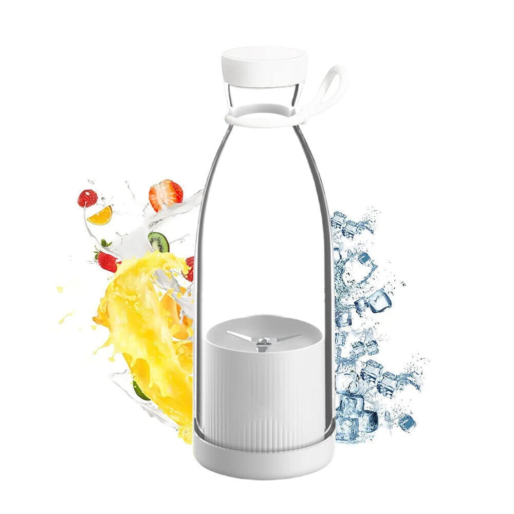 Tashhar Portable Blender 1200 mAh 420 mL Battery Powered Blender, White ...