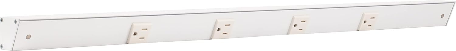 Task APT Angled Power Strip 30 inch, 4 Receptacles, White - Walmart.com