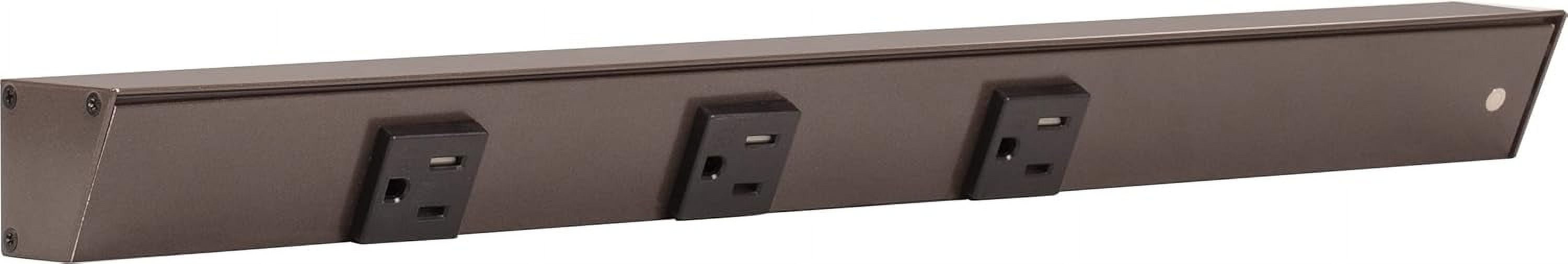 Task Lighting APT Angled Power Strip 18 inch Right, 3 Receptacles ...