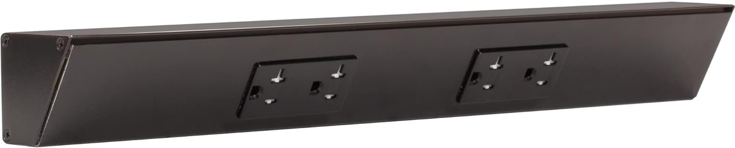 Task Lighting TR Series Angle Power Strip, 18 inch, 2 Dual Receptacles ...