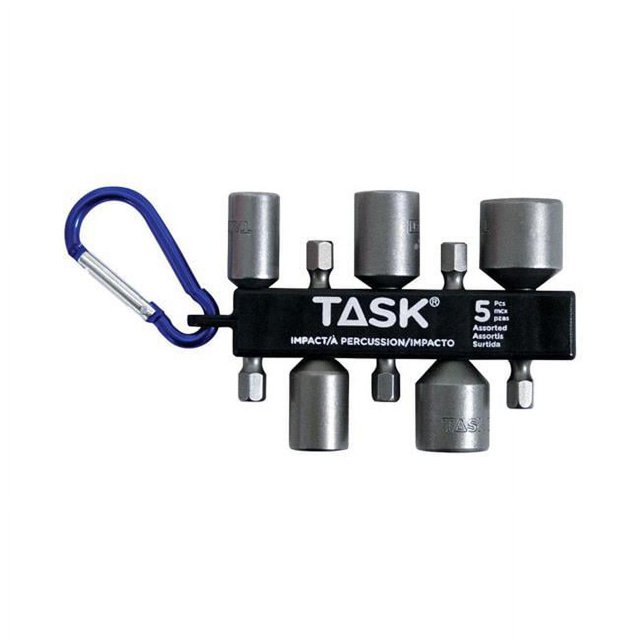 Task Tools 1/4 in. Steel Drill Bit Hex 5 pc - Walmart Business Supplies