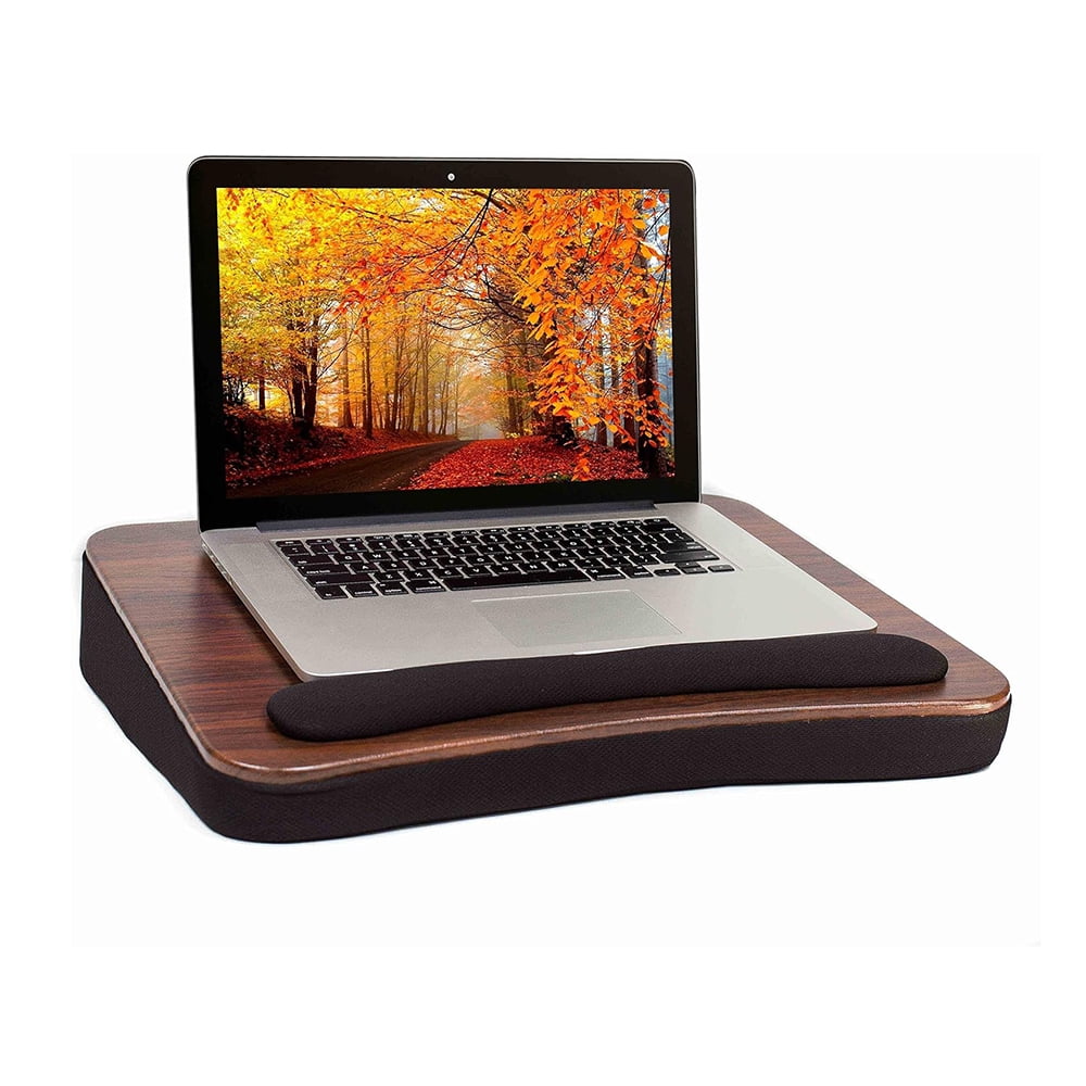 Tasking Lap Desk, Compact Versatile Laptop with Wood Top, Memory Foam ...