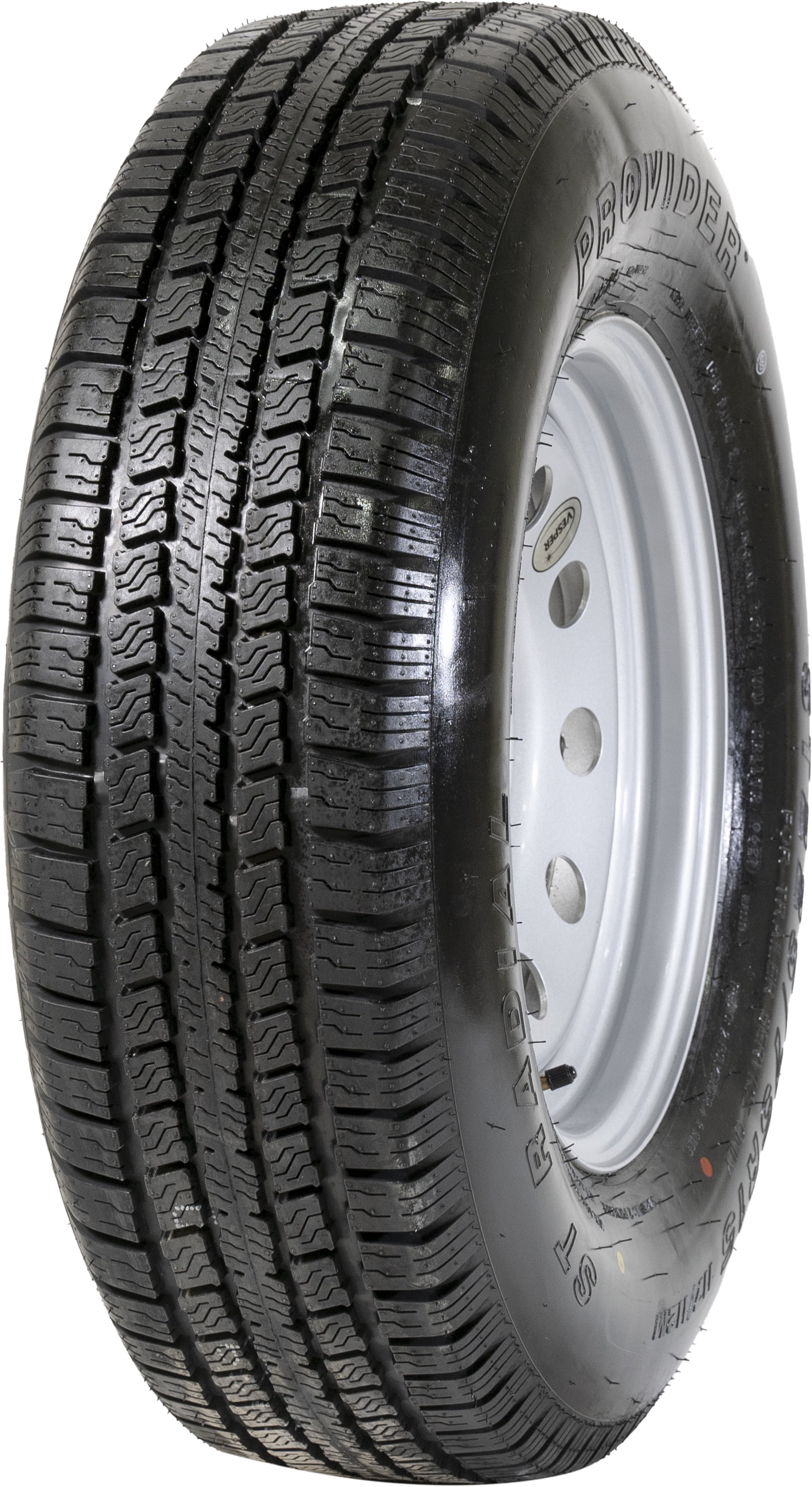 Taskmaster A225R645SM 5 on 4.5 in. TR225 Radial Trailer Tire with 15 in ...