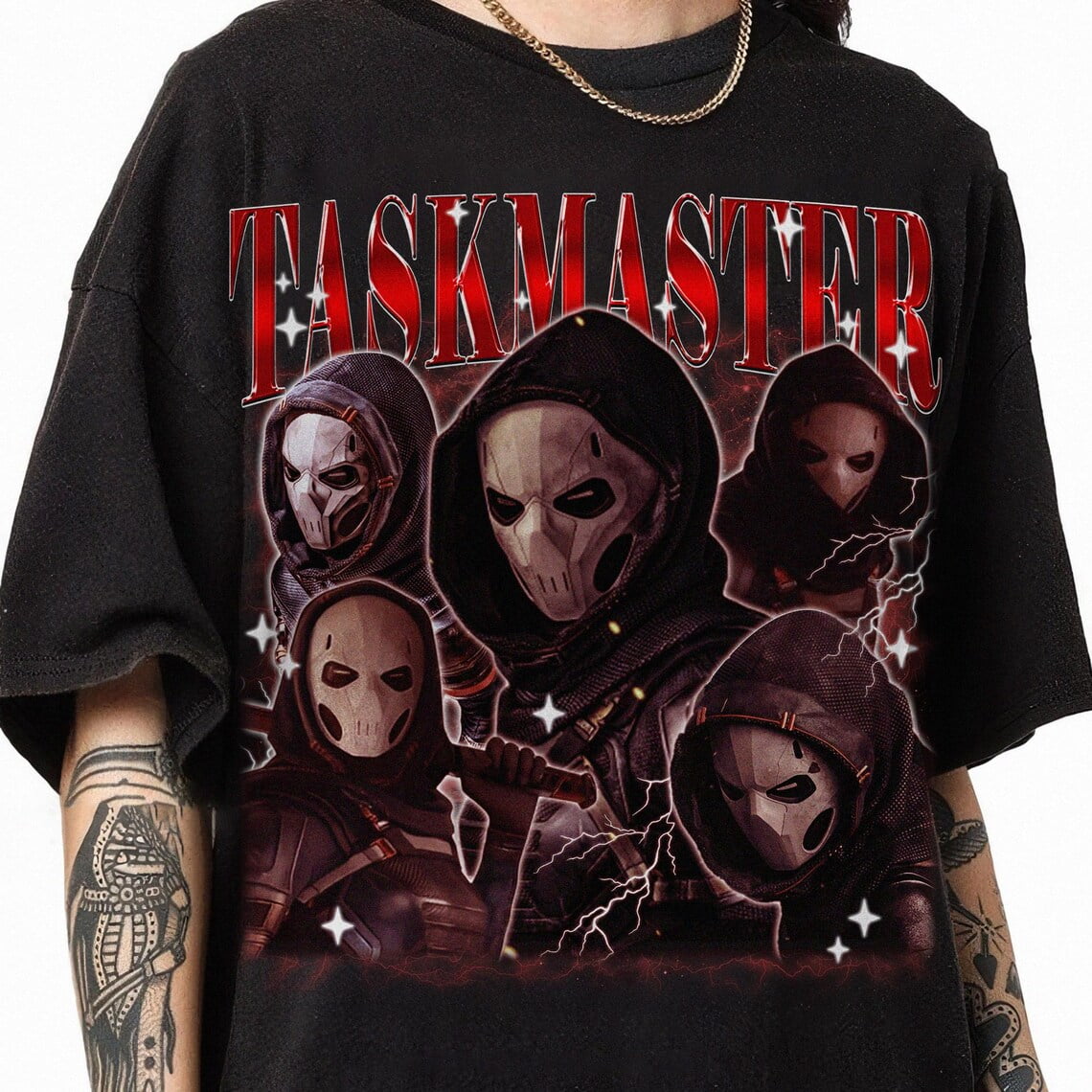 Taskmaster Thunderbolts Homage T-Shirt, Taskmaster Bootleg Rap Shirt ...