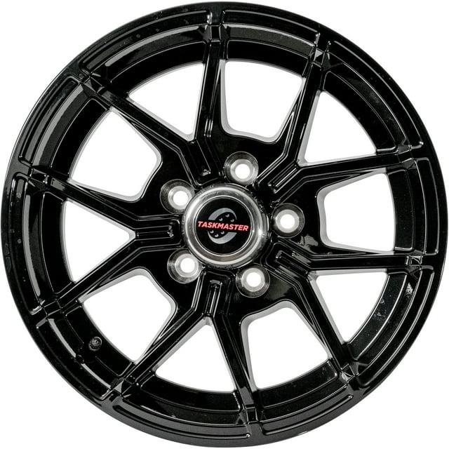 Taskmaster Trinity 5 Fork Aluminum Trailer Wheel Rim 15x5 5x4.5 Black ...