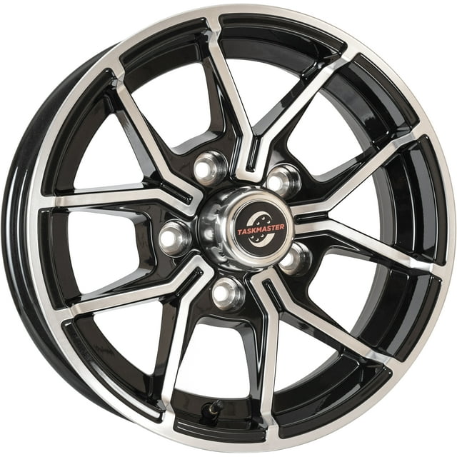 Taskmaster Trinity 5 Fork Aluminum Trailer Wheel Rim 15x5 5x5 Black ...