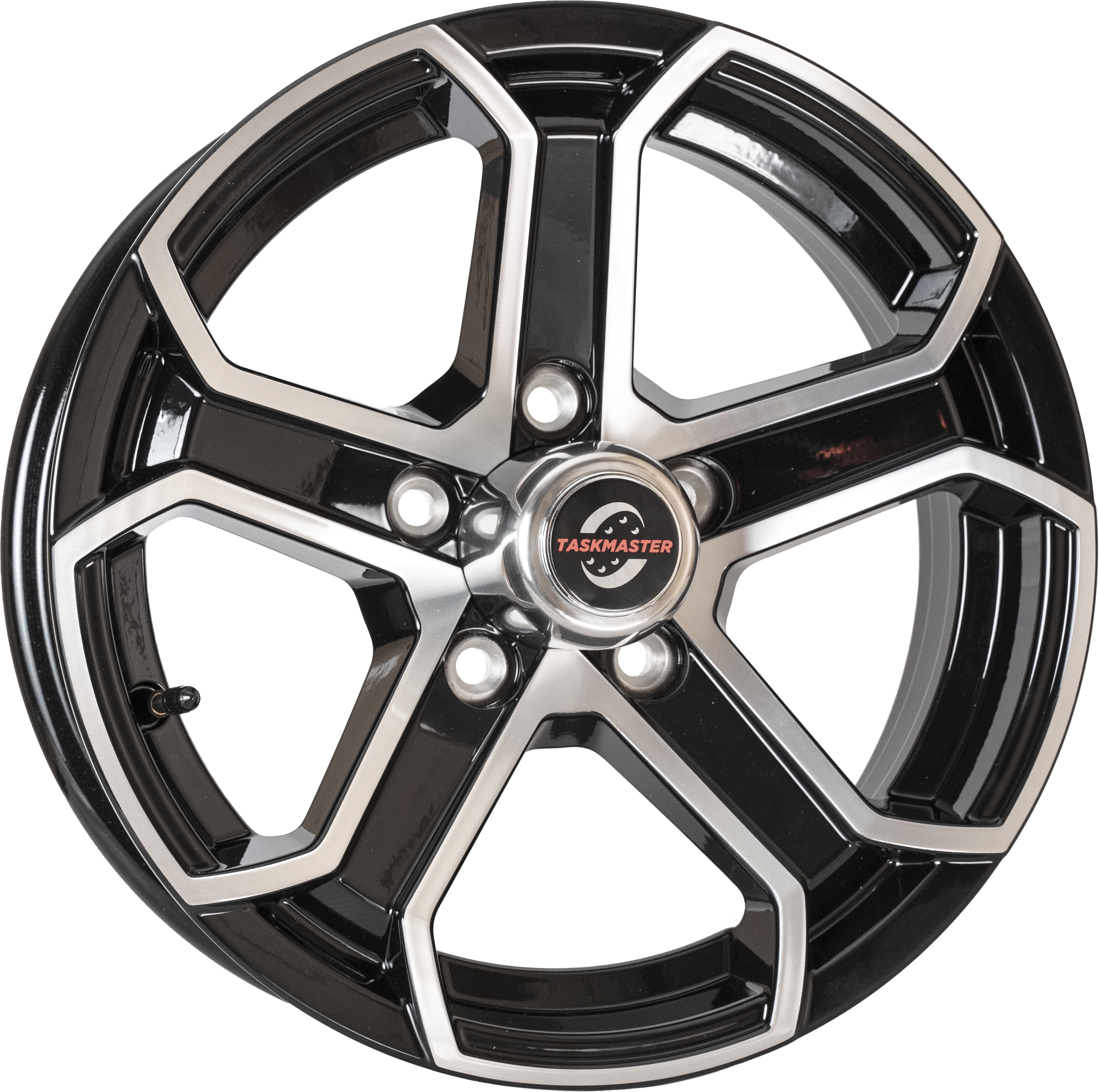 Taskmaster Trinity 5 Spoke Aluminum Trailer Wheel Rim 15x5 5x4.5 Black ...