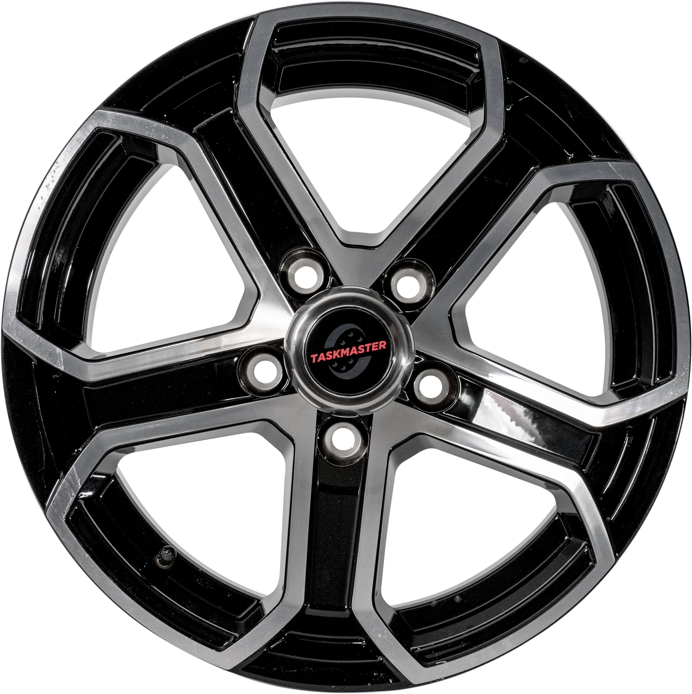 Taskmaster Trinity 5 Spoke Aluminum Trailer Wheel Rim 15x6 5x4.5 Black ...