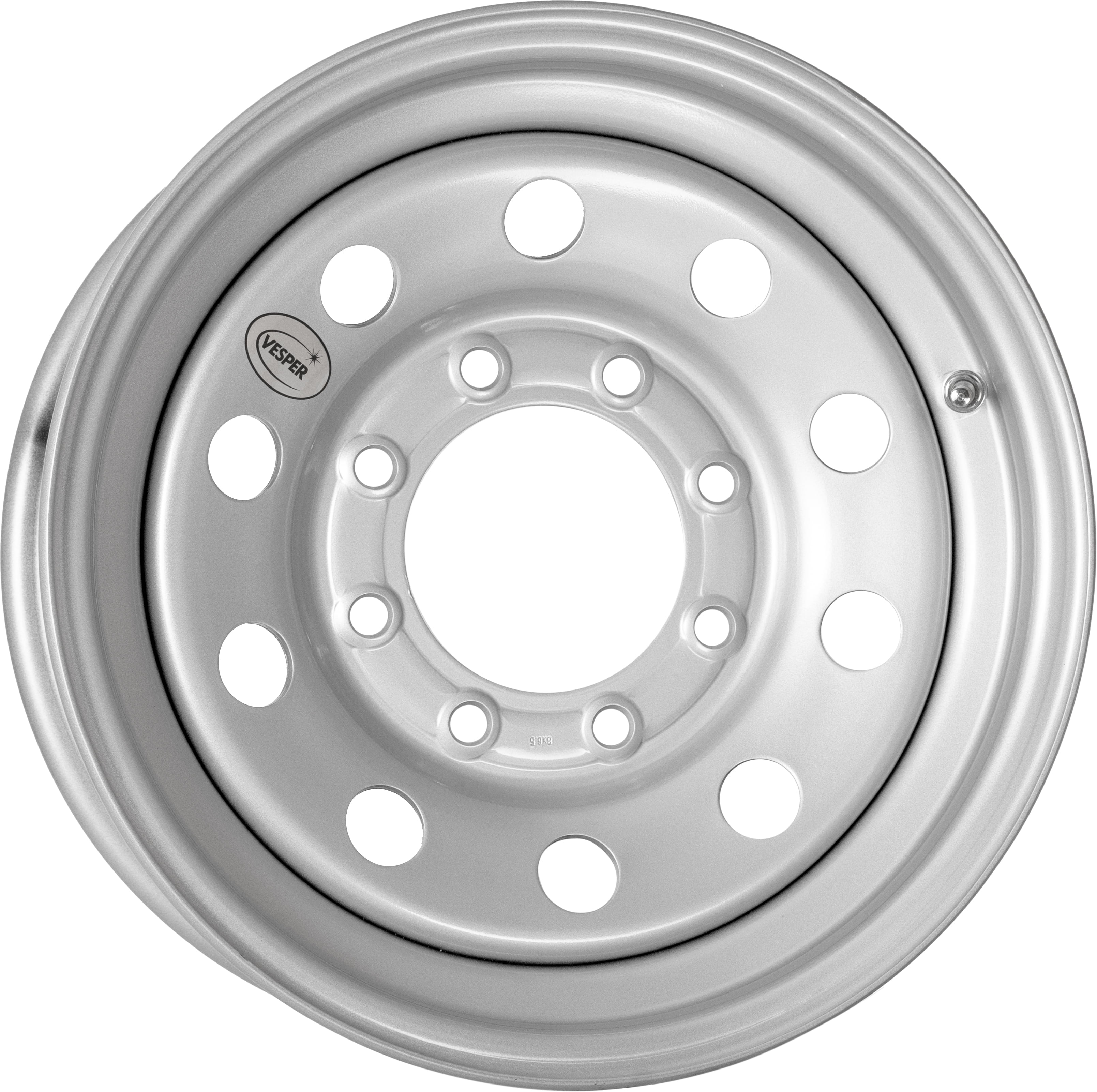 Taskmaster Vesper Heavy Duty Steel Trailer Wheel Rim 16x6 8x6.5 Silver ...