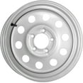 Taskmaster Vesper Steel Trailer Wheel Rim 15x5 5x4.5 Silver Mod Boxed ...