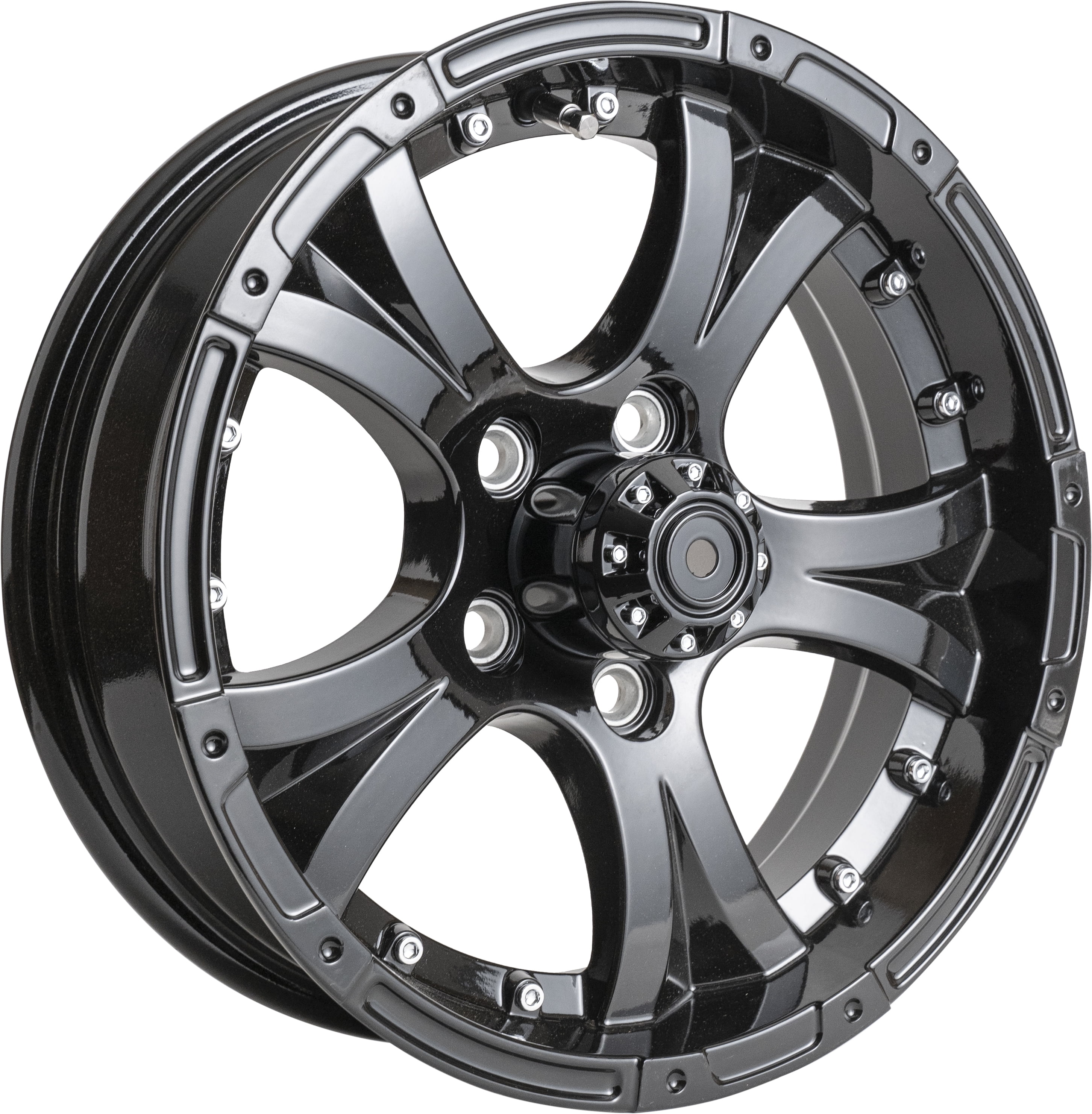 Taskmaster Viking Aluminum Trailer Wheel Rim 15x5 5x4.5 Black Full ...