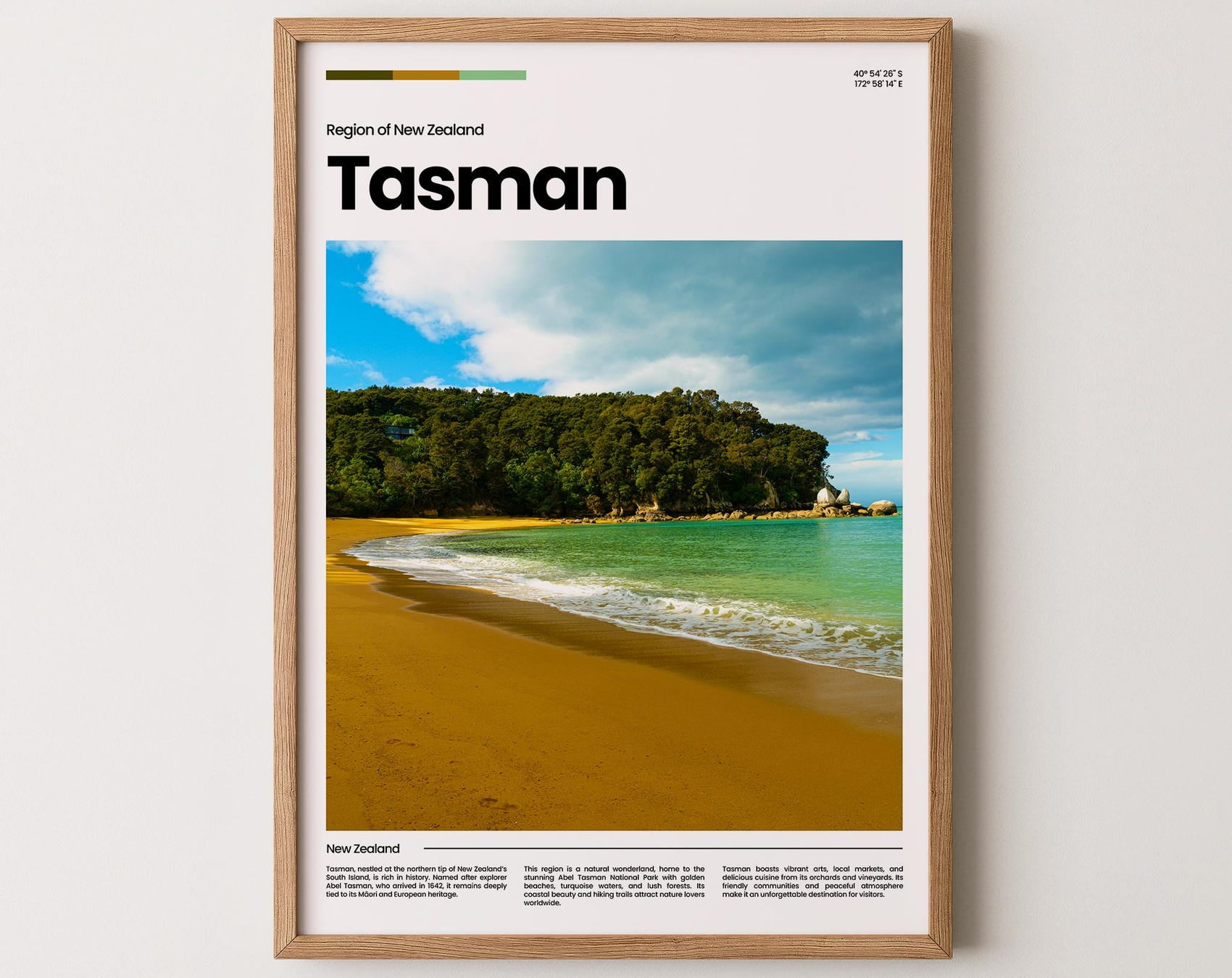 Tasman Poster, Tasman Print, Tasman Photo, Tasman Art, New Zealand ...