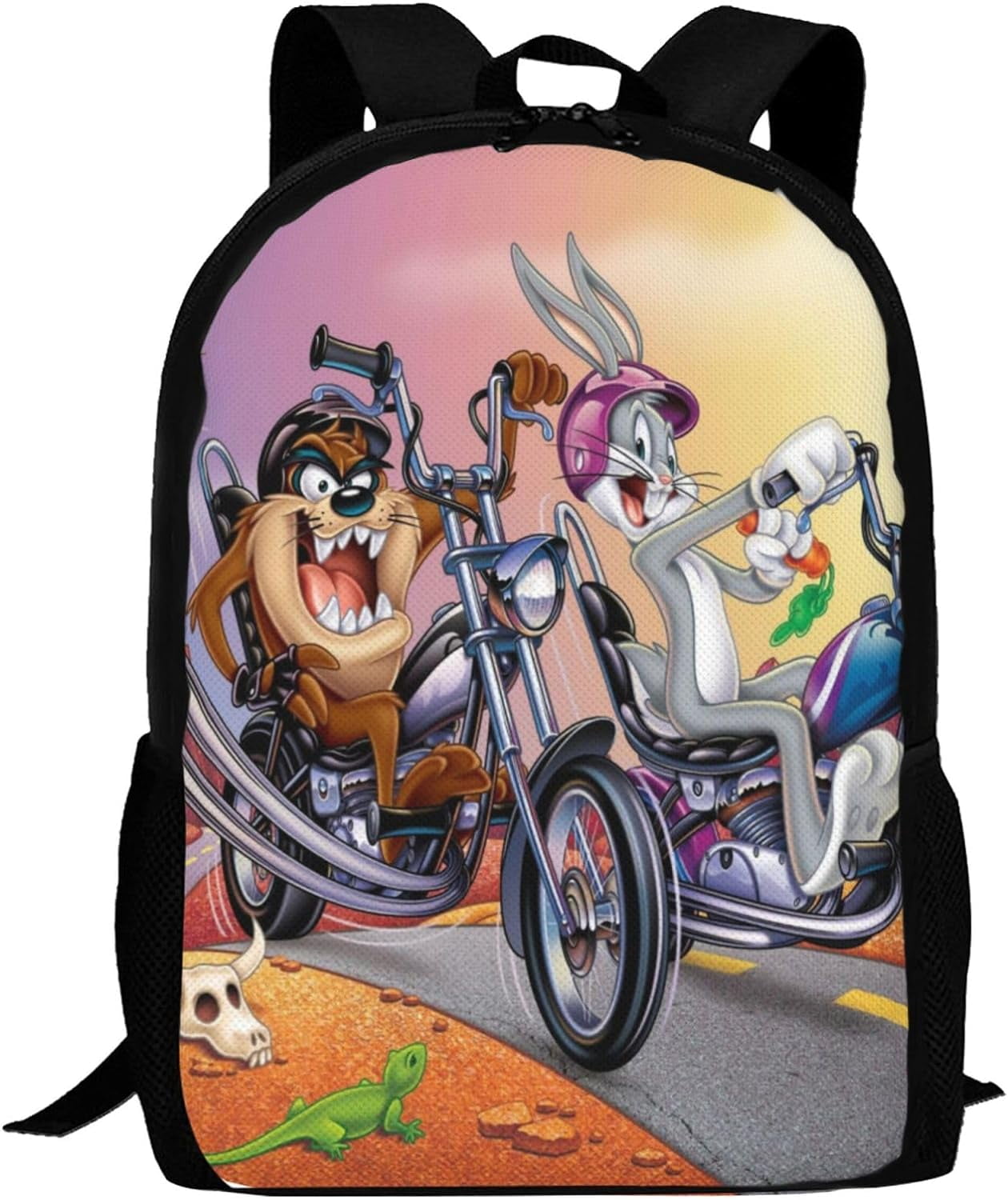 Tasmanian Cartoon Devil Taz Anime Laptop Bag Cartoon Backpack Casual ...