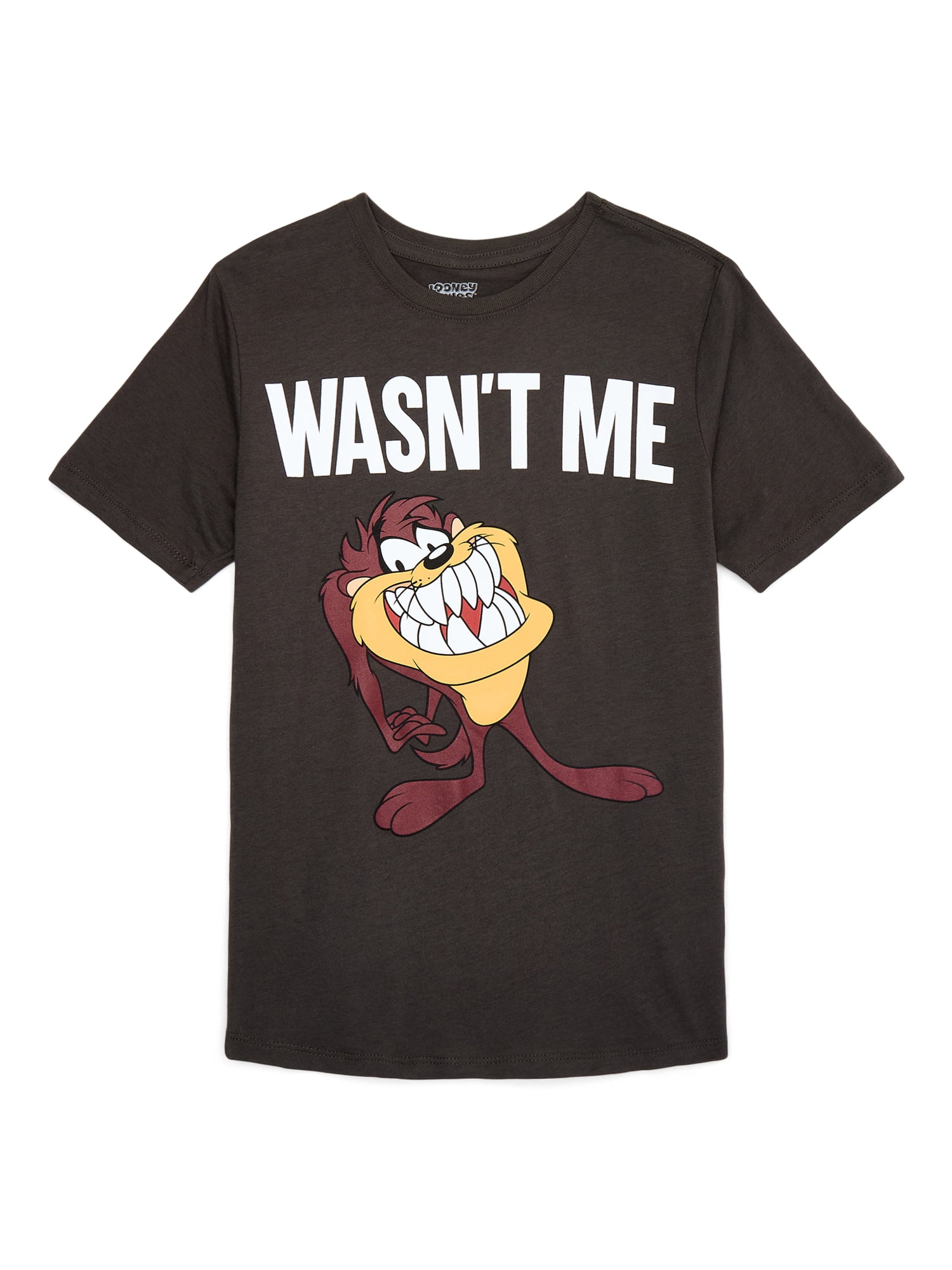 Tasmanian Devil Boys Wasn’t Me Graphic Tee with Short Sleeves, Sizes 4 ...
