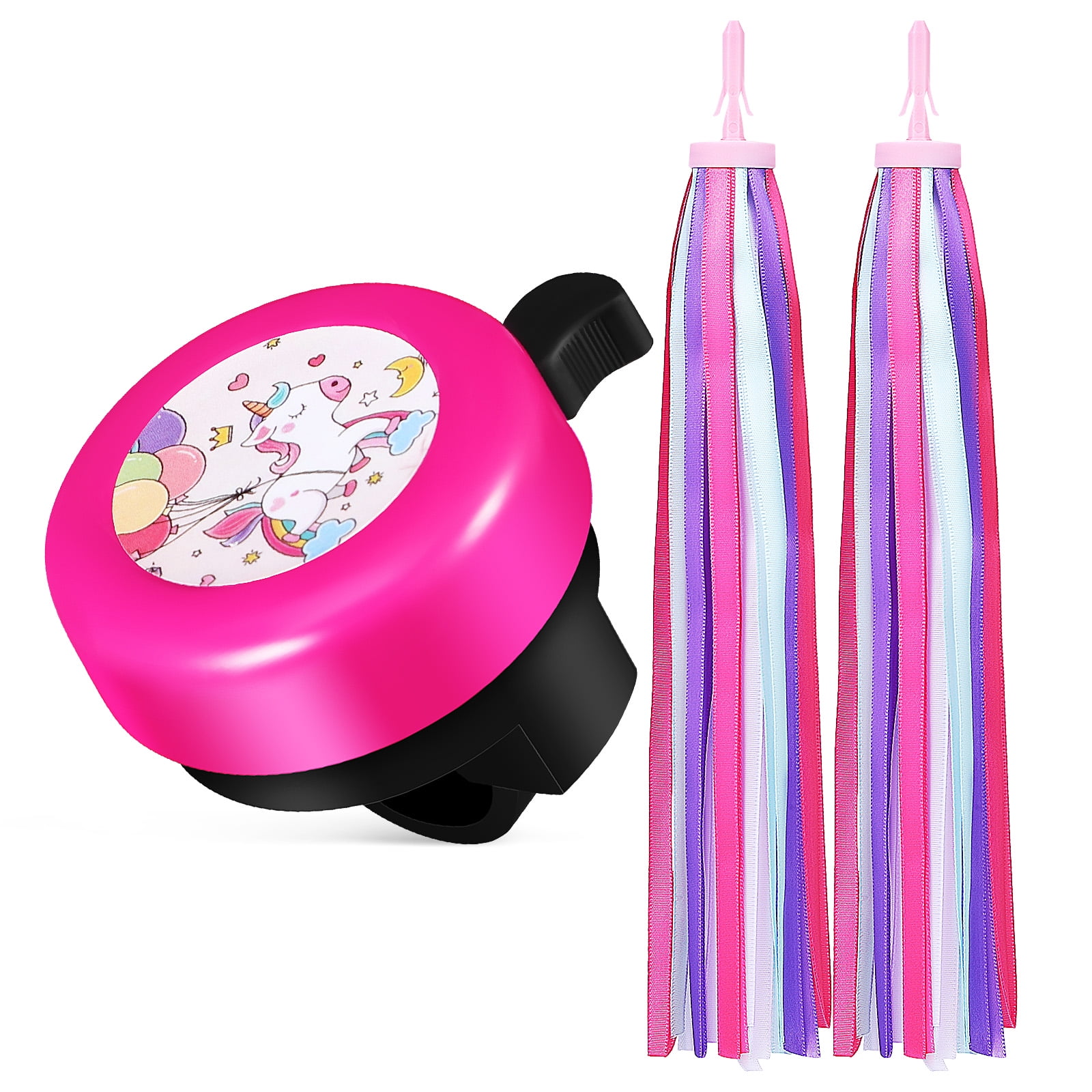 YULIJU Tassel Fringe Scooter Bell Kids Bike Handlebar Streamers Bells ...