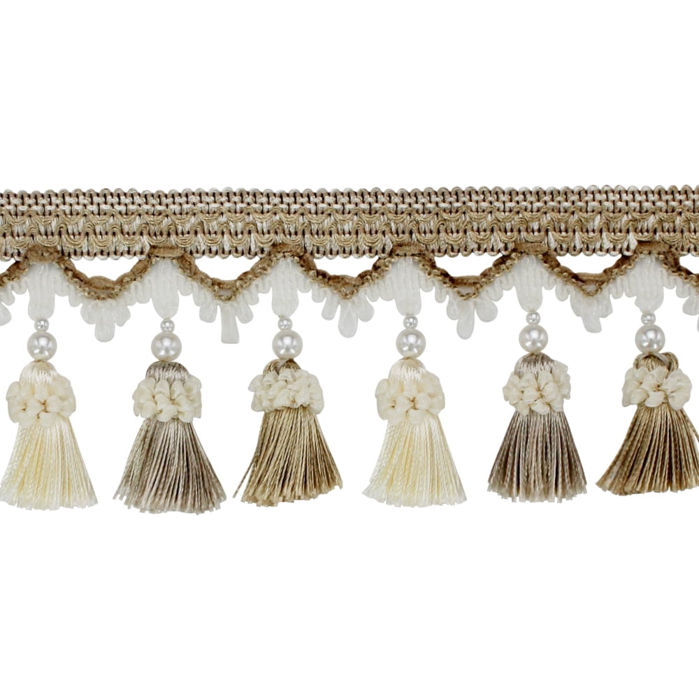 Tassel Fringe Trim Beaded Tassel Fringing Trimmings Ball Fringe ...
