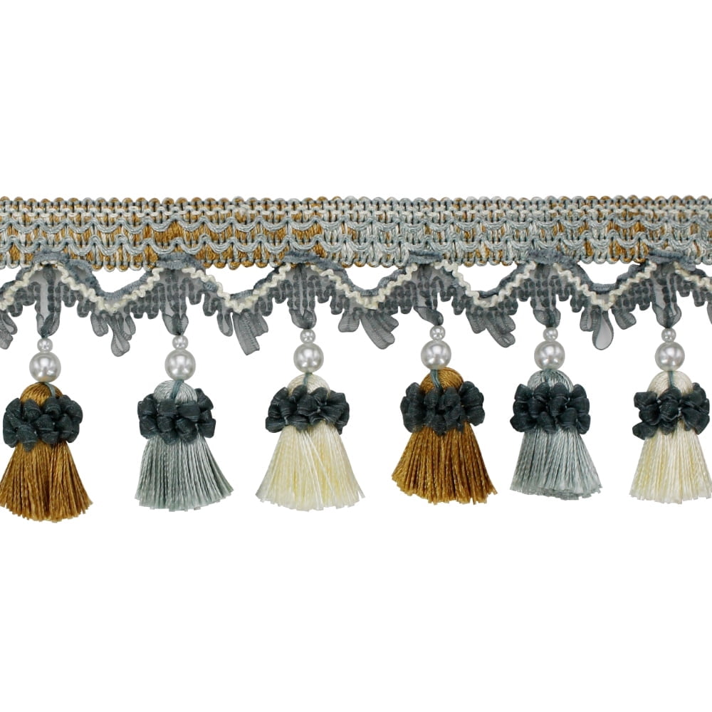 Tassel Fringe Trim Beaded Tassel Fringing Trimmings Ball Fringe ...