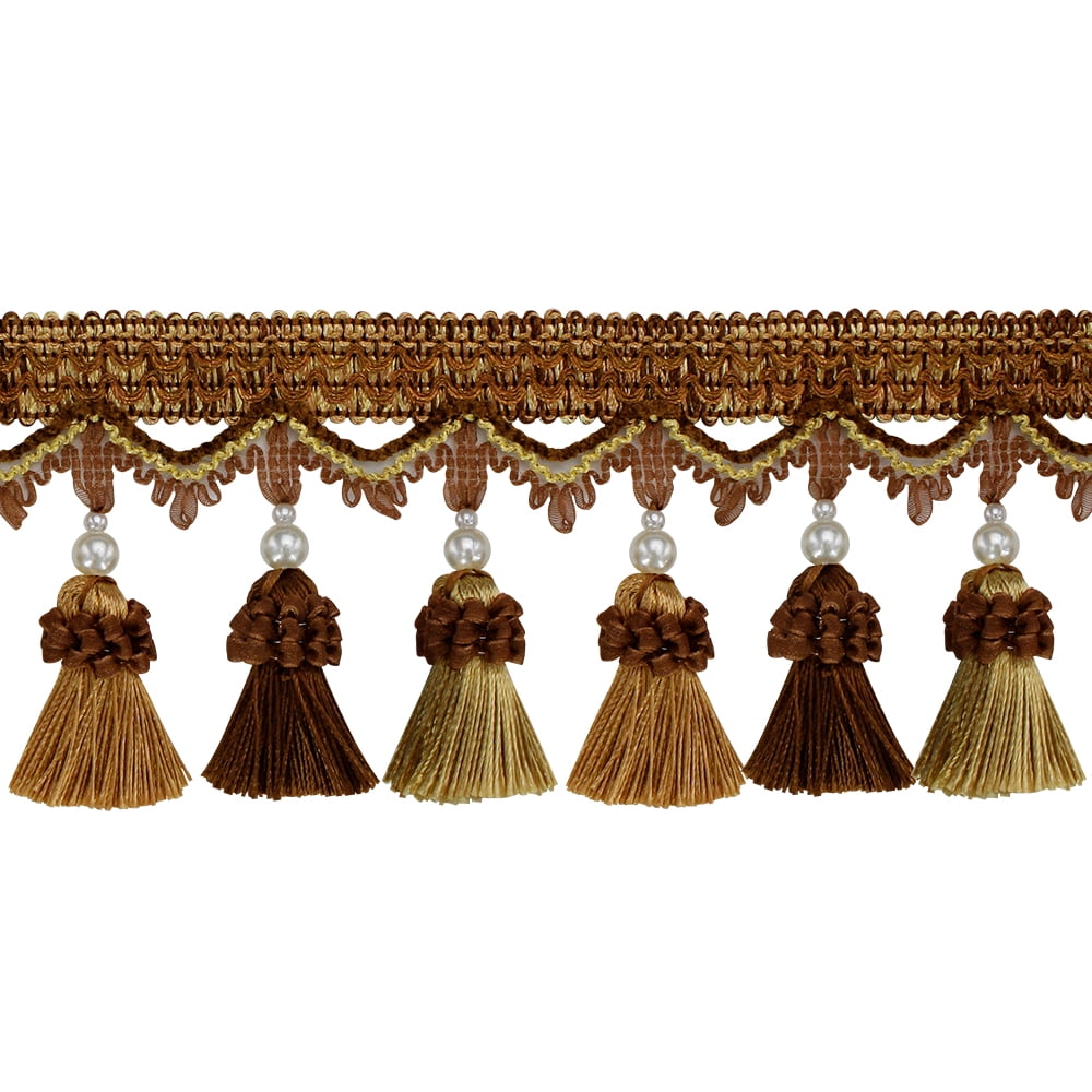 Tassel Fringe Trim Beaded Tassel Fringing Trimmings Ball Fringe ...