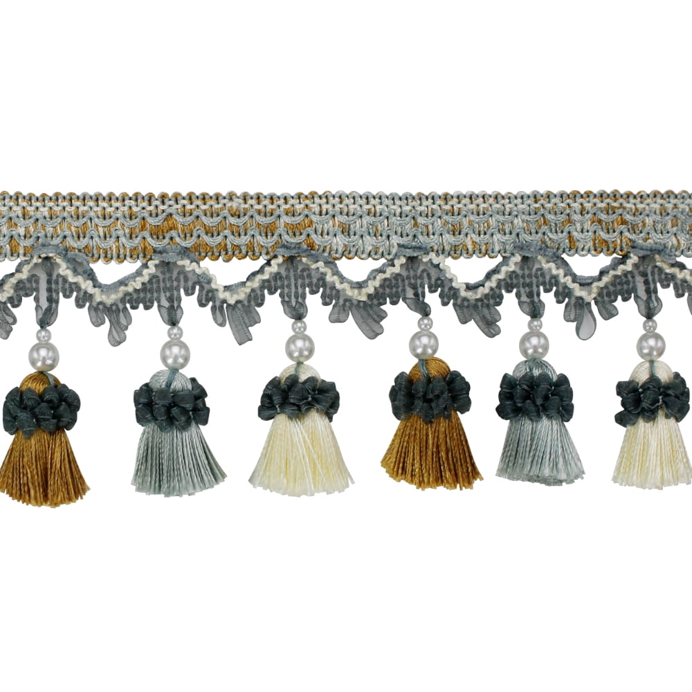 Tassel Fringe Trim Beaded Tassel Fringing Trimmings Ball Fringe ...