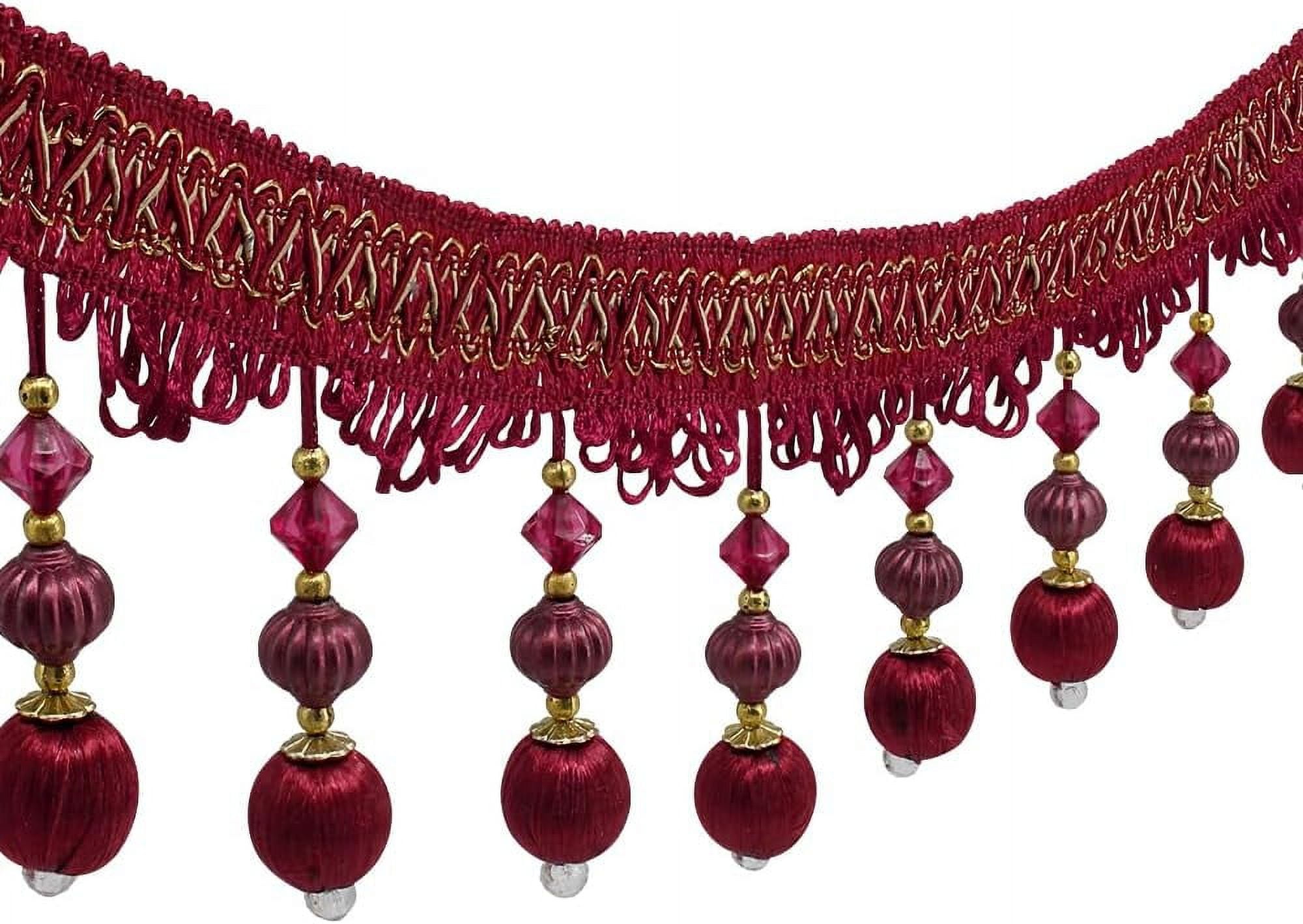 Tassel Fringe Trim Beaded Tassel Fringing Trimmings Ball Fringe ...