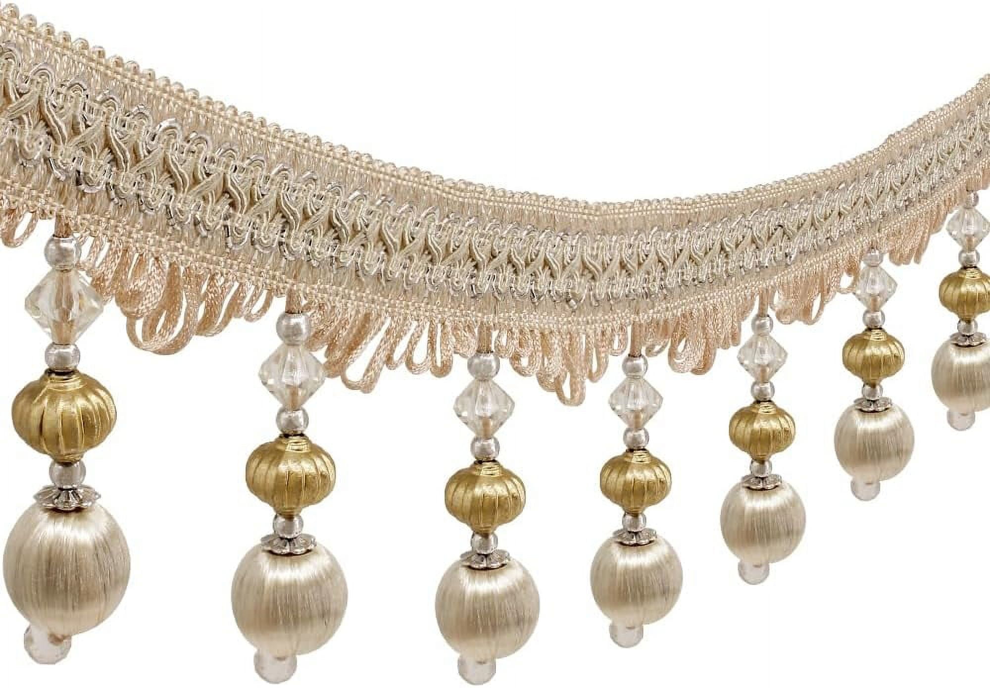 Tassel Fringe Trim Beaded Tassel Fringing Trimmings Ball Fringe ...