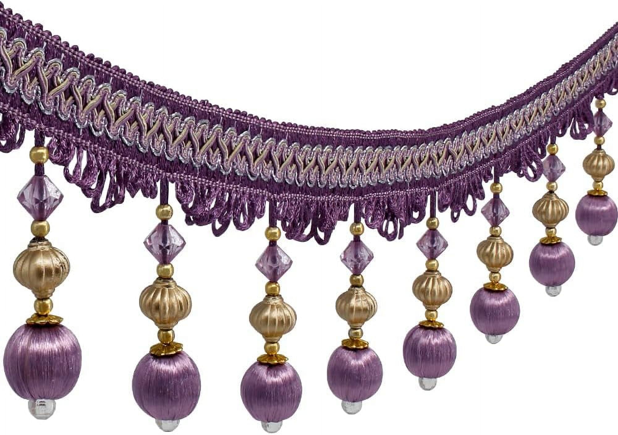Tassel Fringe Trim Beaded Tassel Fringing Trimmings Ball Fringe ...