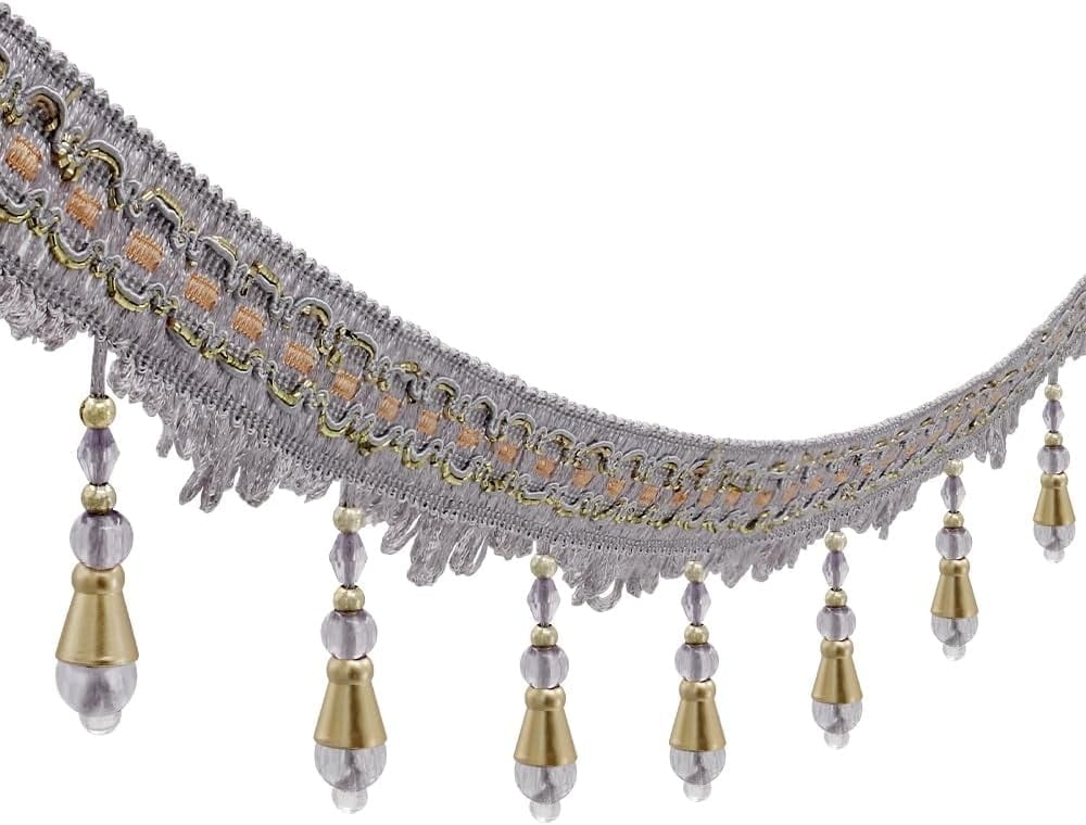 Tassel Fringe Trimming Hanging Ball Trim Braided Ribbon Curtain Fring ...