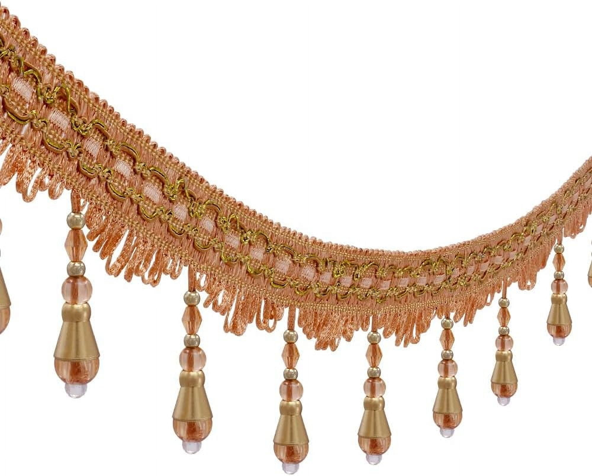 Tassel Fringe Trimming Hanging Ball Trim Braided Ribbon Curtain Fring ...