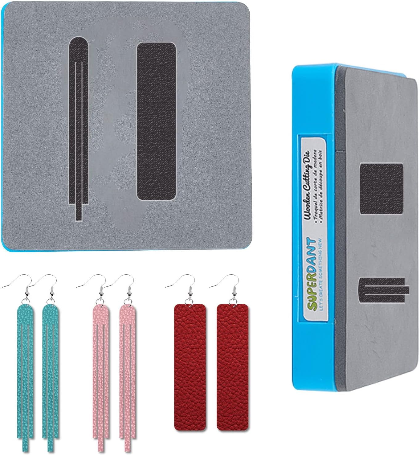 Tassel Leather Cutting Die 2 Sytles Strip Earring Embossing Wood Die ...