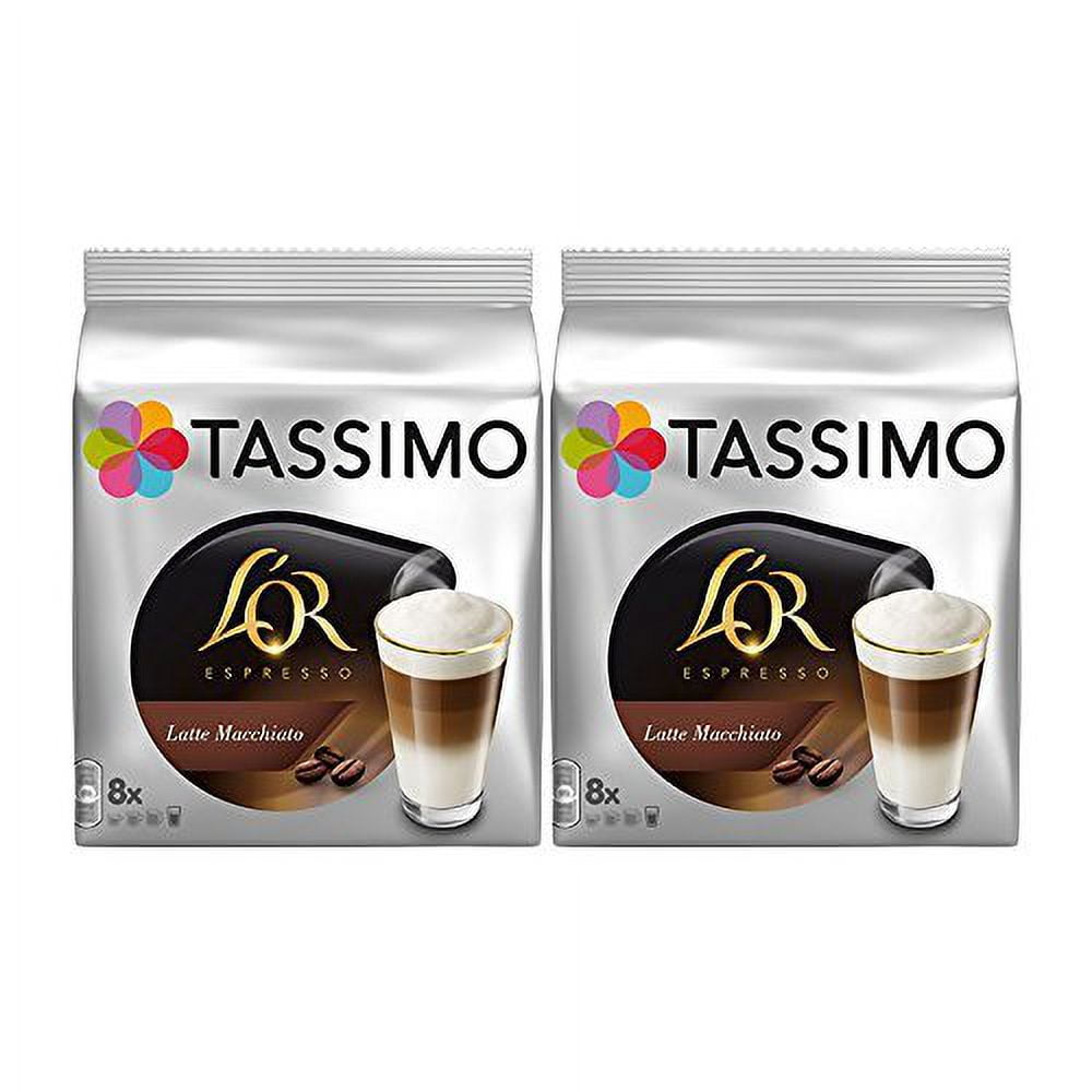 Tassimo Coffee Pods, L'OR Espresso Latte Macchiato, 32 T Discs, 16 ...