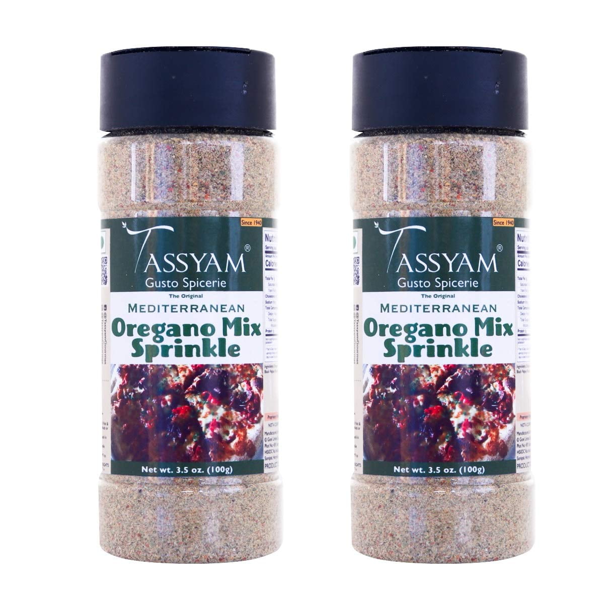 Tassyam Oregano Mix Sprinkle Seasoning 200g (100g x2) | Dispenser ...