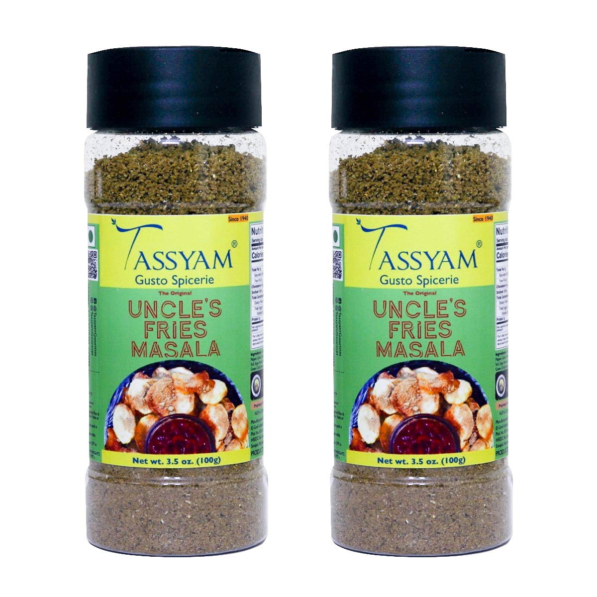 Tassyam Uncle?s Fries Masala 200g (100g x2) | Dispenser Bottle, All ...
