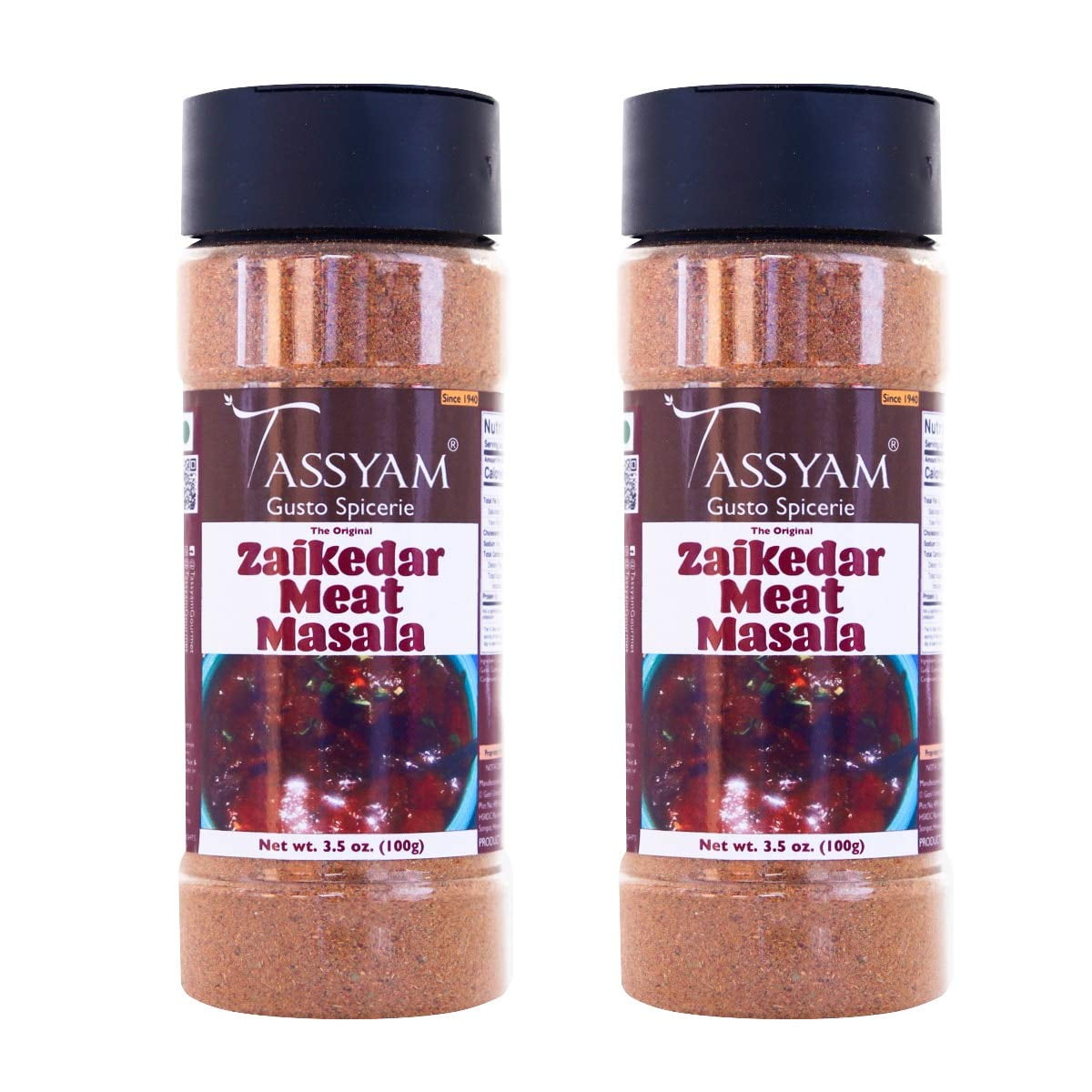Tassyam Zaikedar Meat Masala 200g (100g x2) | Dispenser Bottle, All ...