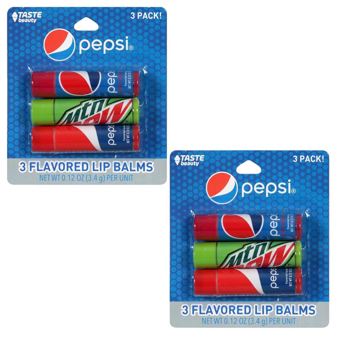 Taste Beauty Assorted Pepsi Flavored Lip Balm (Pack of 6 Lip Balms ...